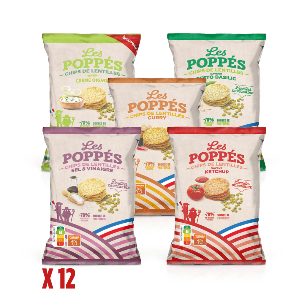 Chips de lentilles - Les Chips Poppées